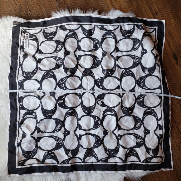 Coach | Accessories | Authentic Coach Signature Silk Scarf | Poshmark
